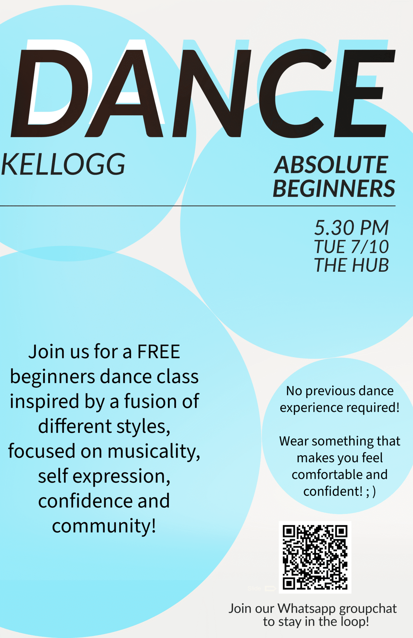 Dance! For absolute beginners - Kellogg College